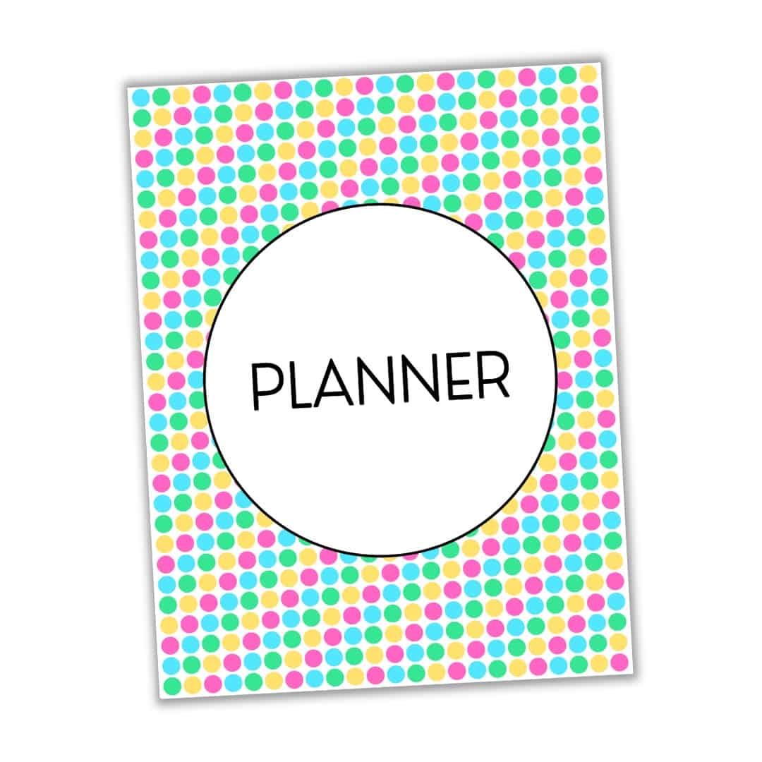Free PLR Polka Dot Planner (Editable Canva Template) - Print Perfect ...