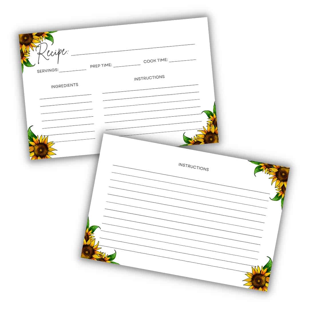 Product Details: PLR Seasonal Recipe Card Bundle - Print Perfect Creative