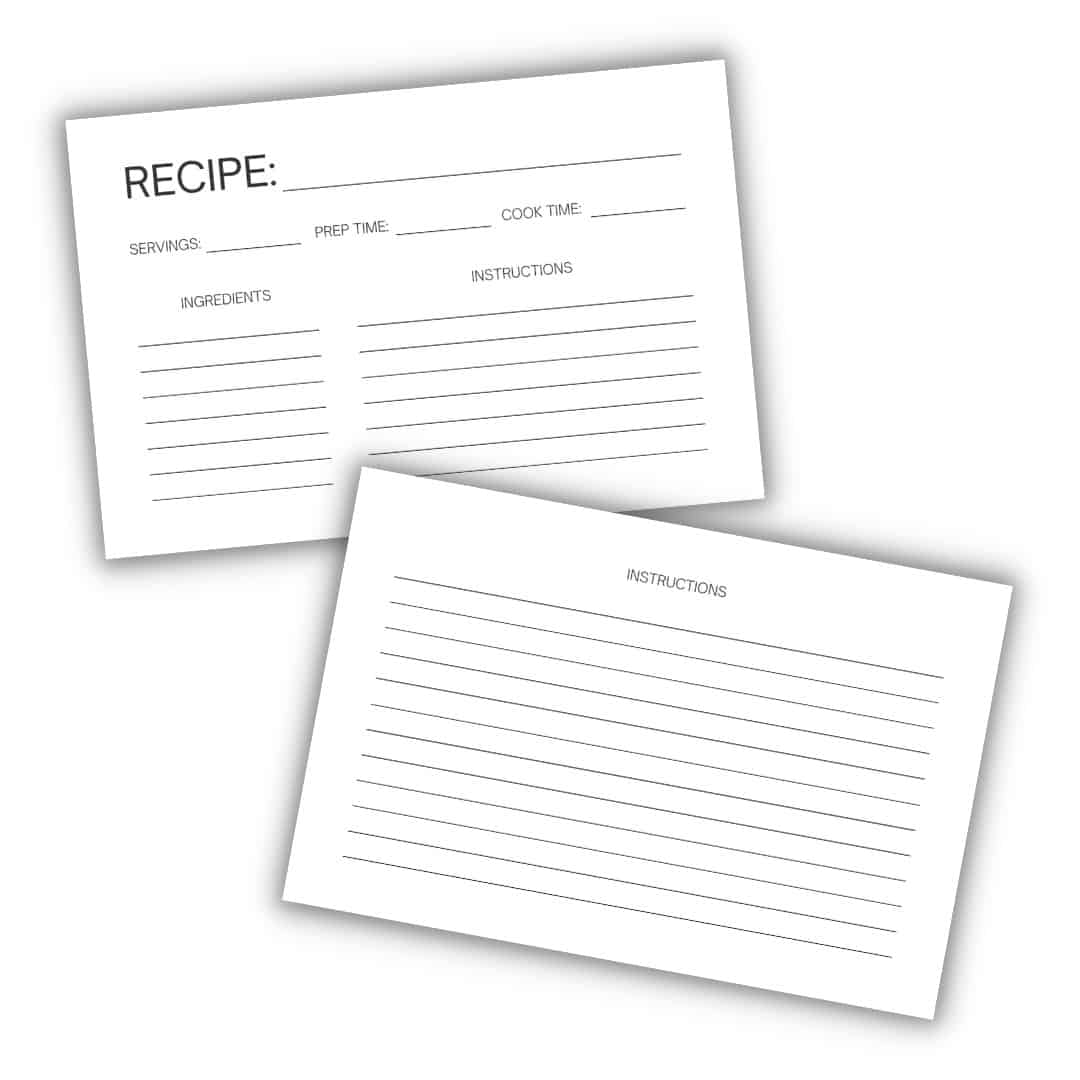 Product Details: PLR Seasonal Recipe Card Bundle - Print Perfect Creative